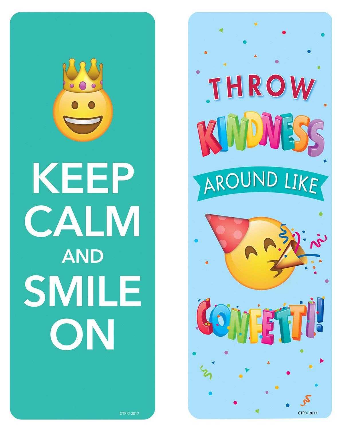 Creative Teaching Press Emoji Fun Motivational Quotes Bookmarks, Pack of 30