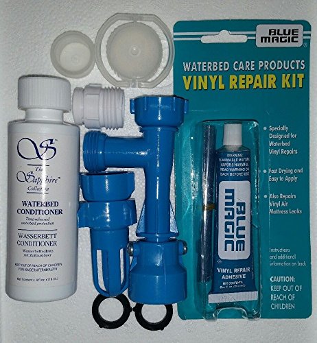 Blue Magic WATERBED Fill & Drain Patch Cap & Plug (4 OZ.) Conditioner KIT