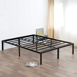 SLEEPLACE 14 Inch Dura Metal Steel Slat / Mattress Foundation / Bed Frame, King