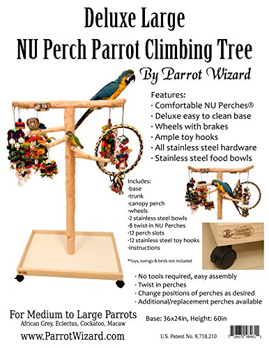 Large NU Perch Parrot Climbing Tree