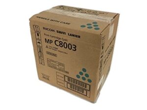 842199 genuine ricoh toner cartridge, 26000 page-yield, cyan