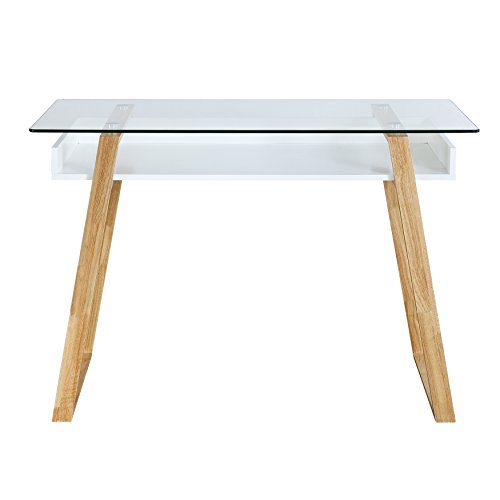 EdgeMod Segovia Glass Top Desk