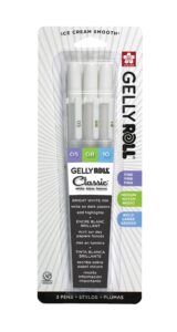 sakura 57454 gelly roll classic ass't (05/08/10) 3pk pen, white