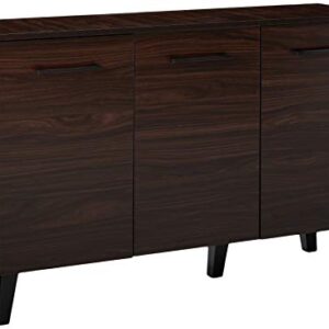 GDFStudio Emilia Side Board Cabinet | Scandinavian, Danish, Mid Century Modern Design | Perfect for Entryway-Dining or Living Room | Wenge