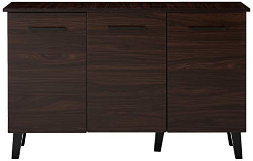 GDFStudio Emilia Side Board Cabinet | Scandinavian, Danish, Mid Century Modern Design | Perfect for Entryway-Dining or Living Room | Wenge