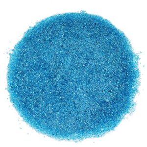 bxi 2.2 lbs small aquarium substrate gravel sand, polished smooth fish tank gravel, colorfast uncoated vibrant blue sea glass, decorative stones for vase fillers, fairy garden, potted plants