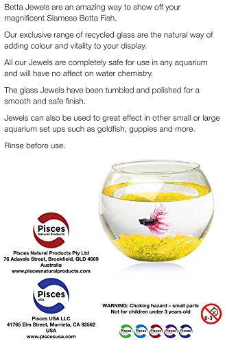 Pisces Gold Betta Jewels 17oz for Siamese Fighting Fish, Betta Fish, Goldfish, Guppies