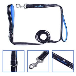 Heavy Duty Dog Leash - 2 Handles - Padded Traffic Handle for Extra Control, 7ft Long - Perfect Leashes for Medium to Large Dogs