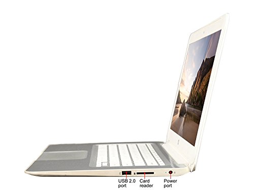 HP Newest 14-inch Chromebook HD SVA (1366 x 768) Display, Intel Dual Core Celeron N2840 2.16GHz, 4GB DD3L RAM, 16GB eMMc Hard Drive, Bluetooth, HDMI, Stereo Speakers, HD Webcam, Google Chrome OS