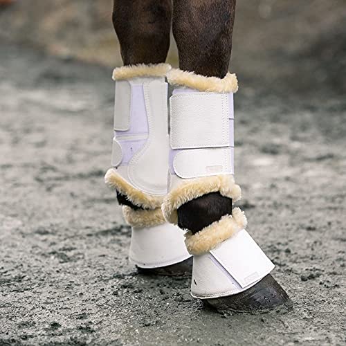 HORZE Signature Bell Boots - White - X-L