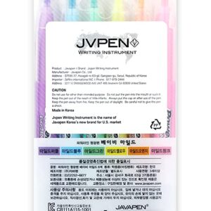 JAVAPEN rainbow pastel Highlighter brush Chisel Tip Pens (Baby colors 6 pens set)