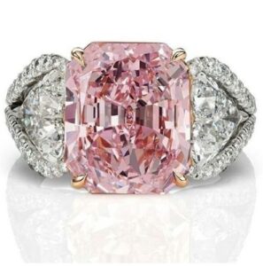 nongkhai shop women fashion 925 sterling silver pink sapphire white topaz bridal ring jewelry (7)