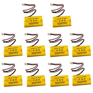 4.8v 700mah nicd battery exit sign emergency light nickel cadmium (10 pack)