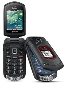 kyocera duraxv+ e4520ptt black cellphone verizon (renewed)