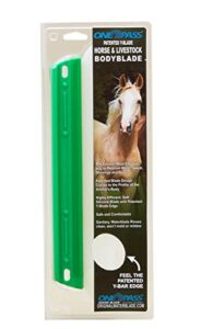 one pass horse & livestock body blade, sweat scraper