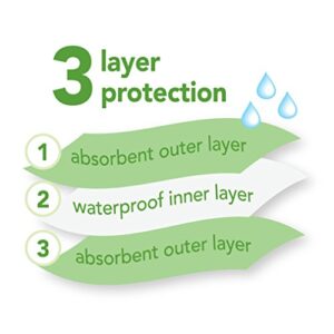 green sprouts Stay-dry Milk Catcher Bibs (3 Pack) | Collar absorbs milk to prevent rashes | Waterproof inner layer, Absorbent terry cotton, Machine washable