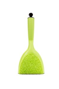 michel mercier grooming brush -pet brush dog and cat brush for shedding grooming pet hair brush for long/short haired - free tick remover tool included (fine & regular coat)