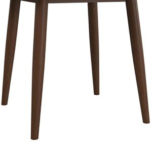 Amazon Brand – Rivet Mid-Century Round Wood Dining Table, 42"W, Chestnut