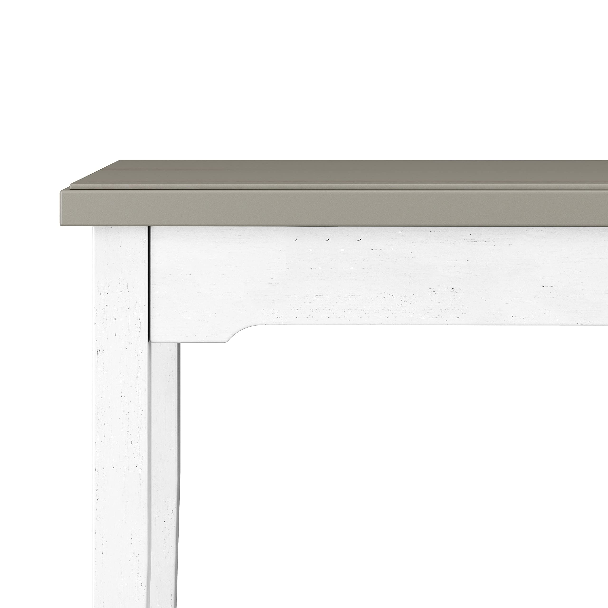 Hillsdale Furniture Hillsdale Clarion Side, Distressed Gray/Sea White Counter Height Table