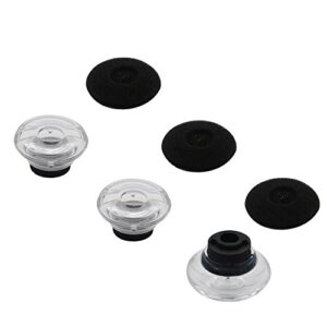 alxcd gel ear tip for legend voyager pro voyager 5200 headset, medium size 3 pcs gel ear tips & 3 pcs foam cover, fit for voyager legend 5200 pro (black/medium)