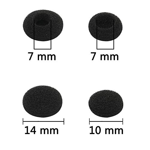 ALXCD Gel Ear Tip for Legend Voyager Pro Voyager 5200 Headset, Medium Size 3 Pcs Gel Ear Tips & 3 Pcs Foam Cover, Fit for Voyager Legend 5200 Pro (Black/Medium)