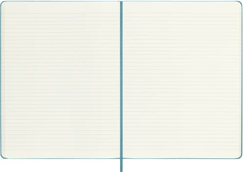 Moleskine Classic Notebook, Hard Cover, XL (7.5" x 9.5") Ruled/Lined, Reef Blue, 192 Pages