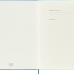 Moleskine Classic Notebook, Hard Cover, XL (7.5" x 9.5") Ruled/Lined, Reef Blue, 192 Pages