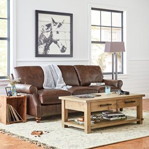 Amazon Brand – Stone & Beam Ferndale Rustic Coffee Table, 51"W, Sandstone