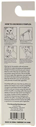 Kitty Caps Nail Caps for Cats | Safe, Stylish & Humane Alternative to Declawing | Covers Cat Claws, Stops Snags and Scratches, Small (6-8 lbs), Hot Purple & Hot Pink