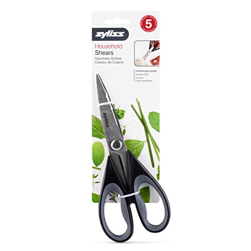 Zyliss Shears, Stainless Steel, Black, 1.4 x 9.4 x 22.5 cm