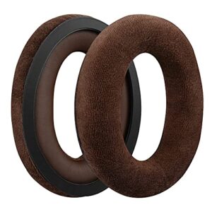 Geekria Comfort Velour Replacement Ear Pads for Sennheiser HD598, HD598SE, HD598CS, HD595, HD599, HD599 SE Headphones Ear Cushions, Headset Earpads, Ear Cups Repair Parts (Brown)