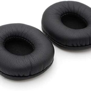 YunYiYi Leather Replacement Ear Pads Foam Earpads Pillow Cushions Covers Cups Repair Parts Compatible with VXI Blue Parrot B350XT Headset Headphones Black