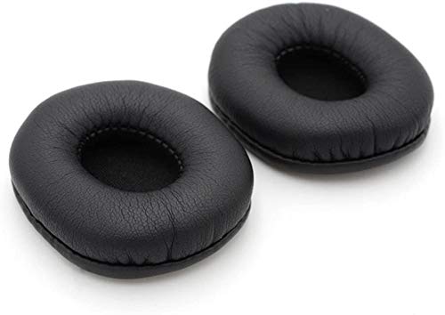 YunYiYi Leather Replacement Ear Pads Foam Earpads Pillow Cushions Covers Cups Repair Parts Compatible with VXI Blue Parrot B350XT Headset Headphones Black