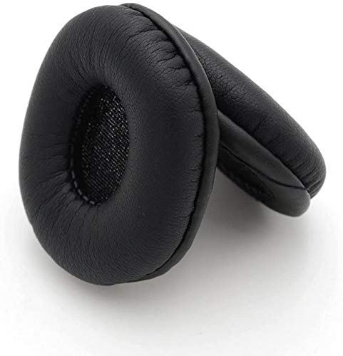 YunYiYi Leather Replacement Ear Pads Foam Earpads Pillow Cushions Covers Cups Repair Parts Compatible with VXI Blue Parrot B350XT Headset Headphones Black