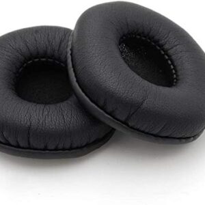 YunYiYi Leather Replacement Ear Pads Foam Earpads Pillow Cushions Covers Cups Repair Parts Compatible with VXI Blue Parrot B350XT Headset Headphones Black