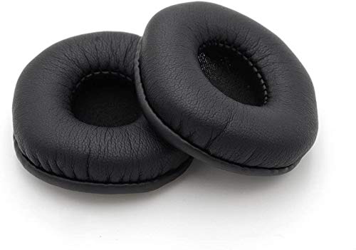 YunYiYi Leather Replacement Ear Pads Foam Earpads Pillow Cushions Covers Cups Repair Parts Compatible with VXI Blue Parrot B350XT Headset Headphones Black