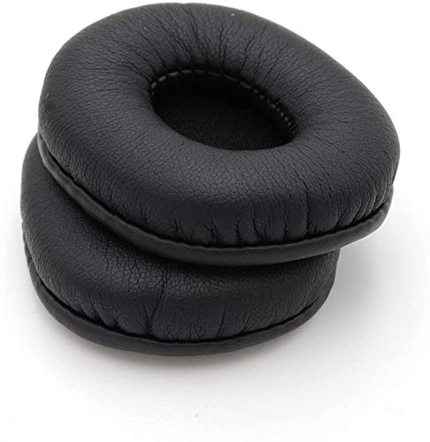 YunYiYi Leather Replacement Ear Pads Foam Earpads Pillow Cushions Covers Cups Repair Parts Compatible with VXI Blue Parrot B350XT Headset Headphones Black