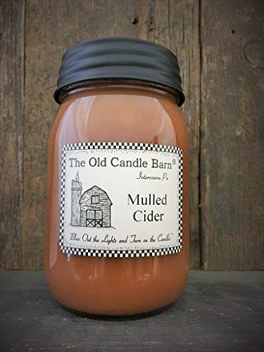 Mulled Cider 16 Oz Jar Candle - Made in The USA - Blow Out The Light and Turn On The Candles!