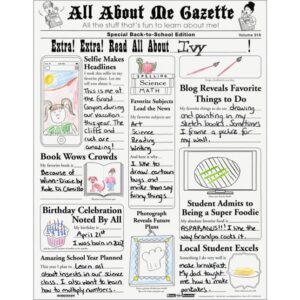 ready-to-decorate™ extra, extra, read all about me posters - 24 posters