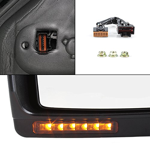 AKKON - For 2004-2014 Ford F150 Power + Heated + LED Signal + Puddle Tow Side V2 Style Left + Right Side Mirror