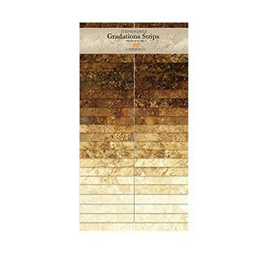 Stonehenge Gradations Iron Ore Stone Strips 40 2.5-inch Strips Jelly Roll Northcott