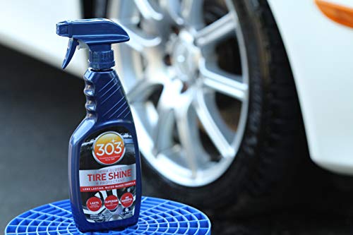 303 High Gloss Tire Shine & Protectant - Long-Lasting, Water-Based Formula - Superior UV Protection - No Harmful Silicones - Prevents Cracking - 16 fl. oz. (30395CSR) Packaging May Vary