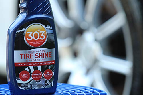 303 High Gloss Tire Shine & Protectant - Long-Lasting, Water-Based Formula - Superior UV Protection - No Harmful Silicones - Prevents Cracking - 16 fl. oz. (30395CSR) Packaging May Vary