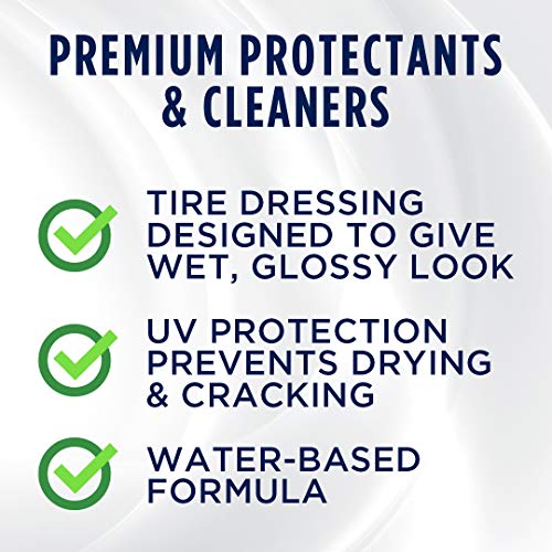 303 High Gloss Tire Shine & Protectant - Long-Lasting, Water-Based Formula - Superior UV Protection - No Harmful Silicones - Prevents Cracking - 16 fl. oz. (30395CSR) Packaging May Vary