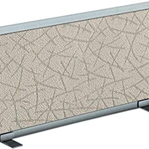 Obex Acoustical Free Standing Screen, Cubicle Accessories Privacy Panel, Desk Office Furniture Partitions Portable Sound Proof Dividers, 24" x 24", Natural