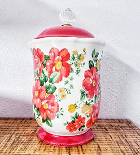 The Pioneer Woman Pioneer Vintage Floral Canister w/Acrylic Knob