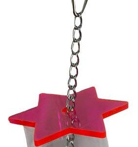 Star Forage Cup - Durable Treat Foraging Cage Accessory Toy - for Sugar Gliders, Squirrels, Chinchillas, Prairie Dogs, Degus, Opossums, Marmosets, Monkeys, Parrots, Birds, Rats, Hamsters, & Gerbils