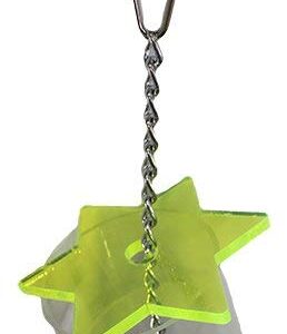 Star Forage Cup - Durable Treat Foraging Cage Accessory Toy - for Sugar Gliders, Squirrels, Chinchillas, Prairie Dogs, Degus, Opossums, Marmosets, Monkeys, Parrots, Birds, Rats, Hamsters, & Gerbils