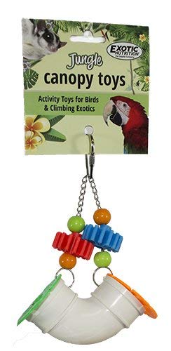 PVC Forager - Durable Fun Treat Foraging Cage Accessory Toy - for Sugar Gliders, Squirrels, Chinchillas, Prairie Dogs, Degus, Skunks, Marmosets, Monkeys, Parrots, Birds, Rats, Hamsters & Gerbils