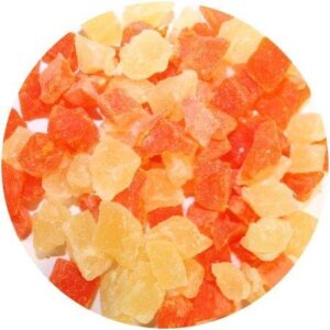 papaya & pineapple treat (3 lb.) - healthy natural dried fruit treat - sugar gliders, rats, chinchillas, ferrets, parrots, hamsters, squirrels, hedgehogs, guinea pigs, rabbits, marmosets & small pets